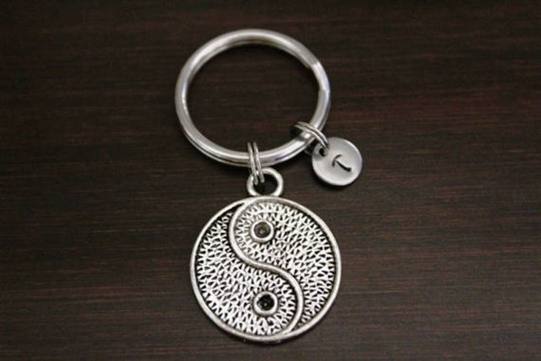 Yin Yang Key Ring/ Keychain / Zipper Pull - Yin Yang Keychain - Peace ...