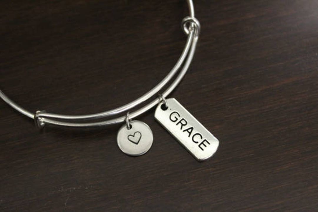 Grace Bangle Bracelet - Pastor Gift - Church Gift - Simple Bangle ...