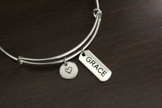 Grace Bangle Bracelet Pastor Gift Church Gift Simple | Etsy