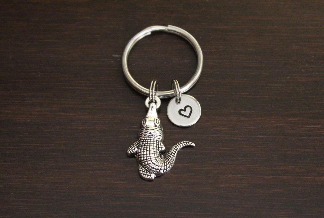 Crocodile Key Ring/ Keychain / Zipper Pull - Alligator Keychain ...