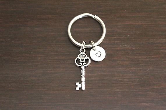Skeleton Key Key Ring/ Keychain / Zipper Pull Key Charm | Etsy