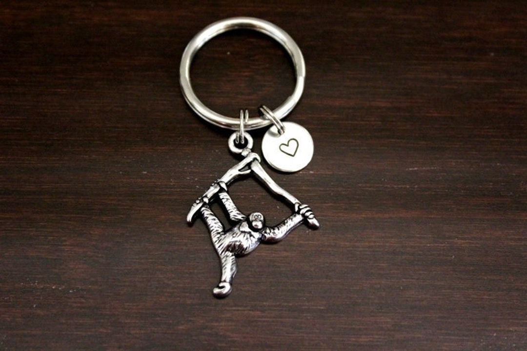 Monkey Key Ring/ Keychain / Zipper Pull - Orangutan Keychain - Gorilla ...