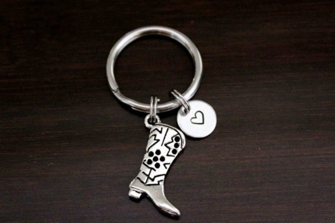 Cowboy Boot Key Ring/ Keychain / Zipper Pull - Boot Keychain - Western ...