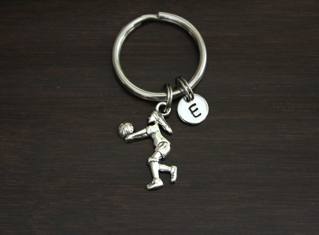 Volleyball Player Key Ring/ Keychain / Zipper Pull - Volleyball Gift ...