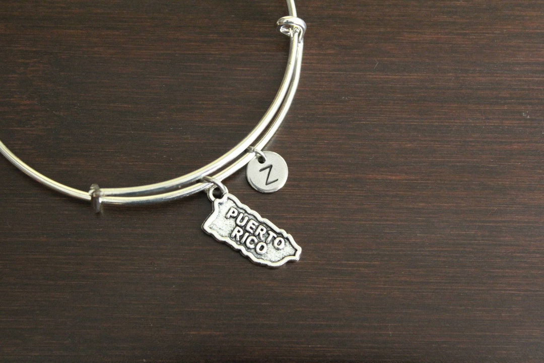 Puerto Rico Bangle - Puerto Rico Jewelry - Puerto Rico Lover - PR ...
