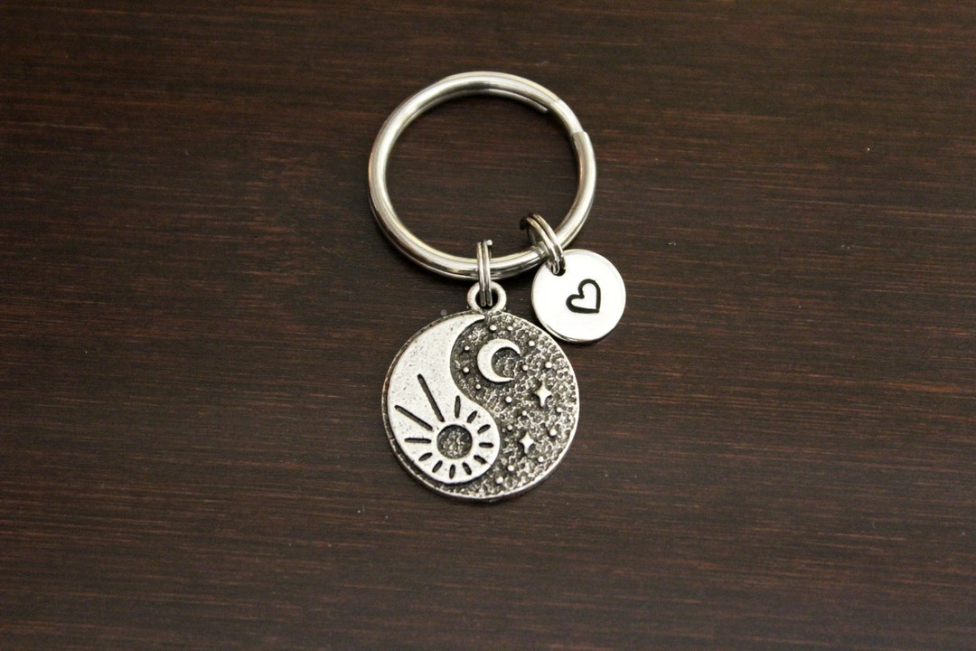 Yin Yang Key Ring/ Keychain / Zipper Pull - Yin Yang Keychain - Peace ...