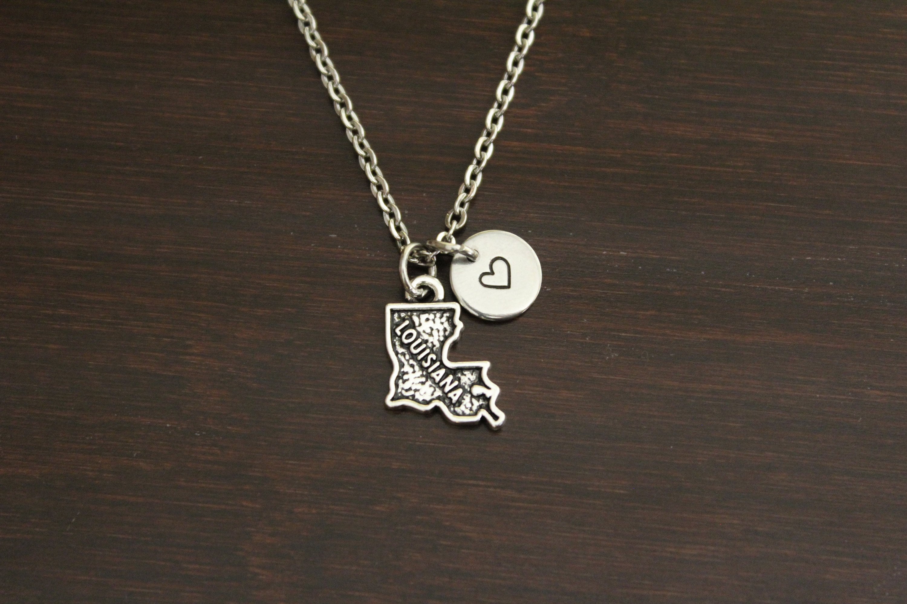 Louisiana Necklace - LA Necklace - Louisiana Jewelry - LA Jewelry ...