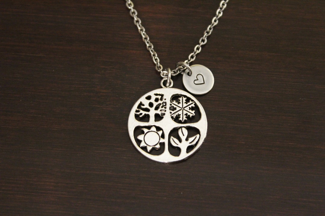 Seasons Necklace - Seasons Jewelry - 4 Seasons Necklace - Seasons Lover ...