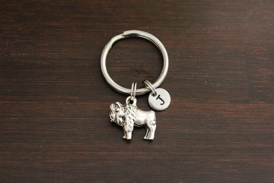 Buffalo Key Ring/ Keychain / Zipper Pull - Buffalo Charm - Bison ...