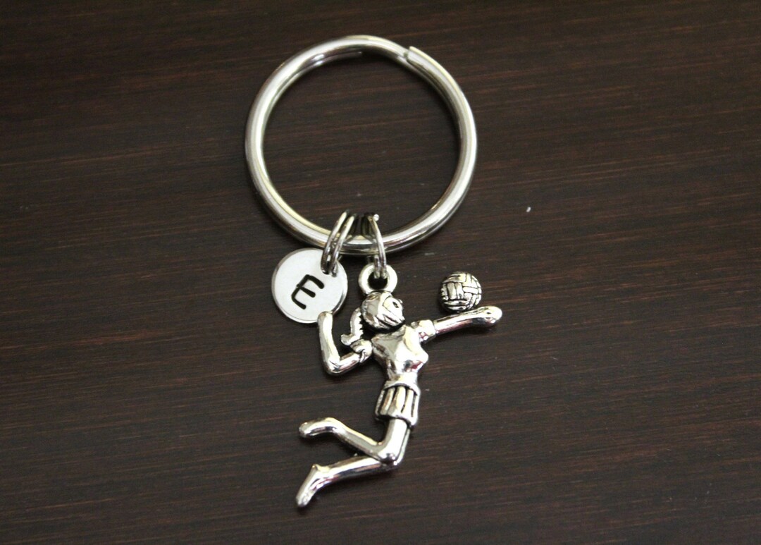 Volleyball Player Key Ring/ Keychain / Zipper Pull - Volleyball Gift ...