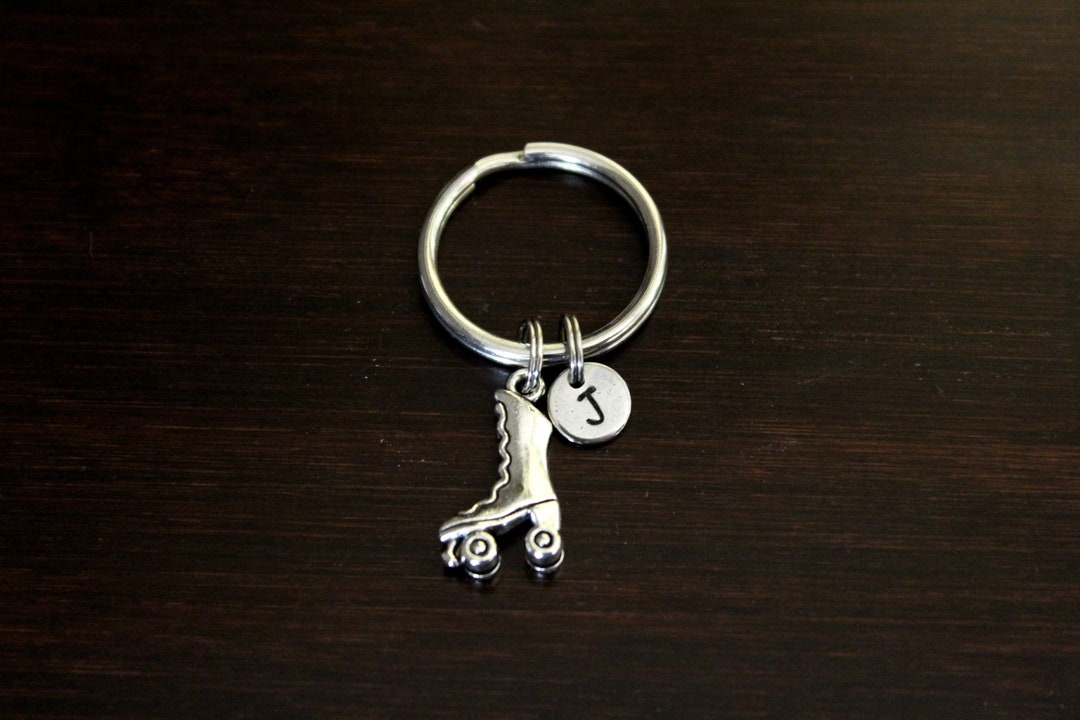 Roller Skate Key Ring/ Keychain / Zipper Pull - Floor Hockey Gift ...