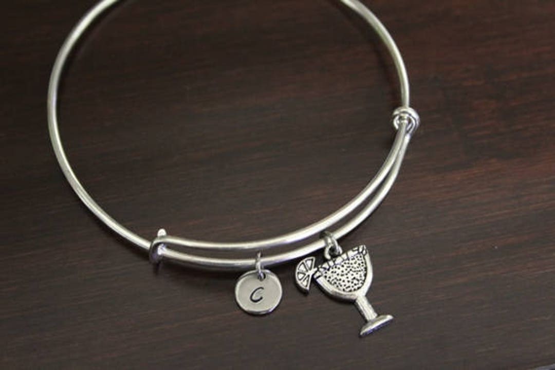 Cocktail Bangle Bracelet Food Lover Drink Lover Bartender Gift ...