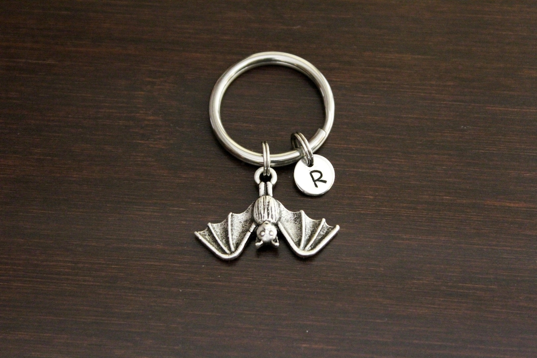 Bat Key Ring/ Keychain / Zipper Pull - Bat Charm - Bat Lover - Vampire ...