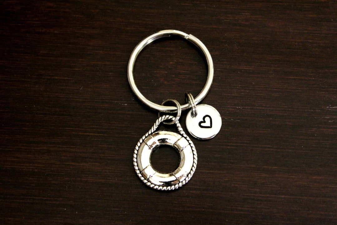 Life Buoy Ring Key Ring/keychain/zipper Pull - Boat Lover - Sailboat ...