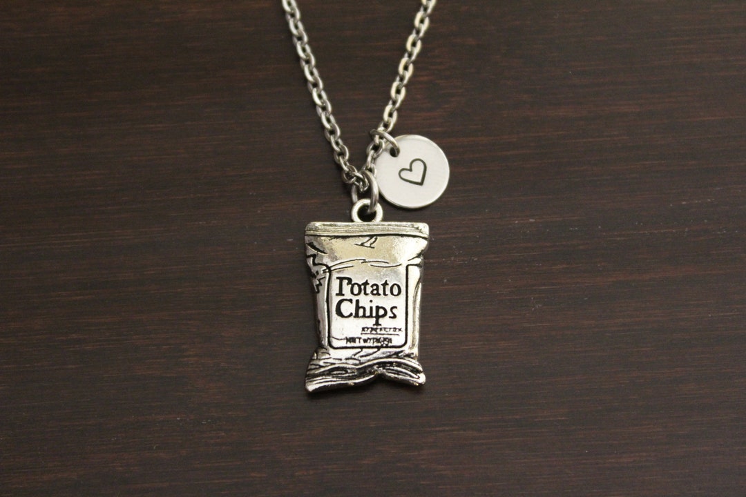 Potato Chips Necklace - Potato Chip Jewelry - Potato Chip Lover - Snack ...
