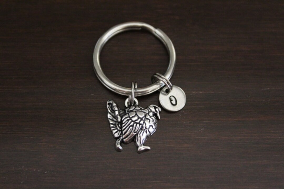 Turkey Key Ring/ Keychain / Zipper Pull - Turkey Lover - Turkey Gift ...