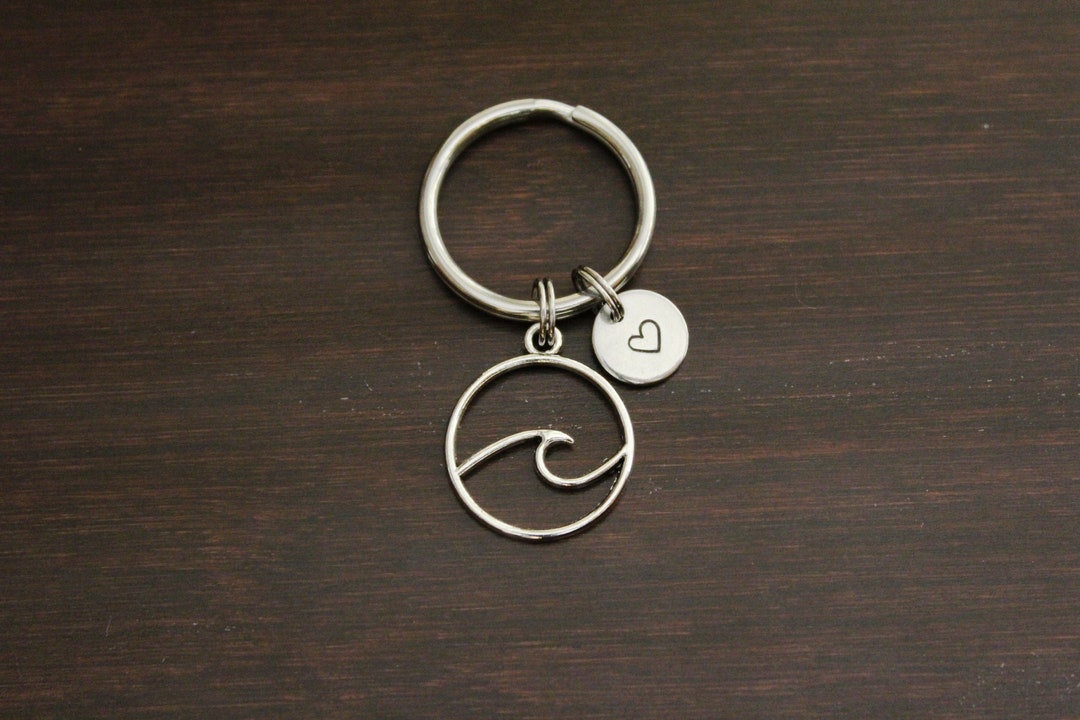 Waves Key Ring/keychain/zipper Pull - Beach Keychain - Waves Gift ...