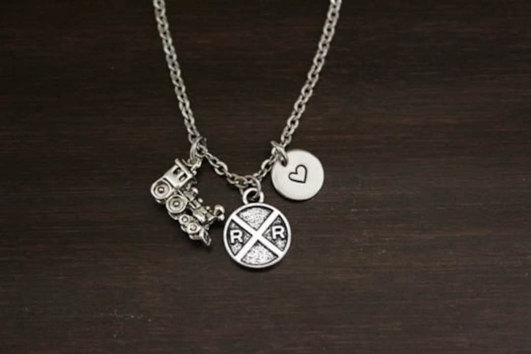 Train Necklace - Railroad Necklace - Train Jewelry - Railroad Jewelry ...