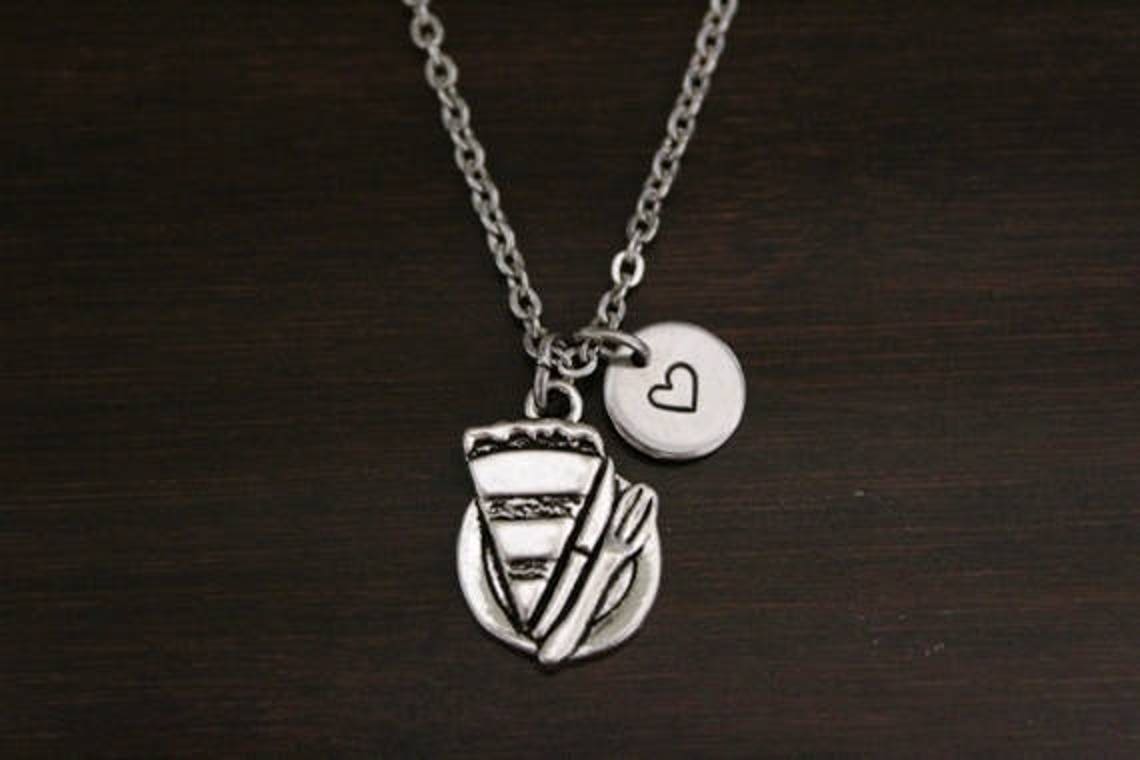 Pie Necklace - Pie Jewelry - Piece of Pie Necklace - Baker Necklace ...