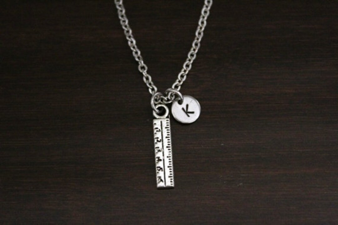 Ruler Necklace - Ruler Jewelry - Teacher Gift - Teacher Necklace ...