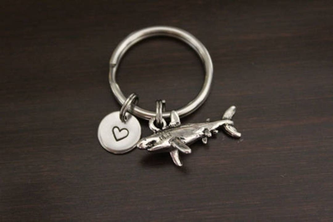Shark Key Ring/ Keychain / Zipper Pull - Shark Gift - Shark Lover ...