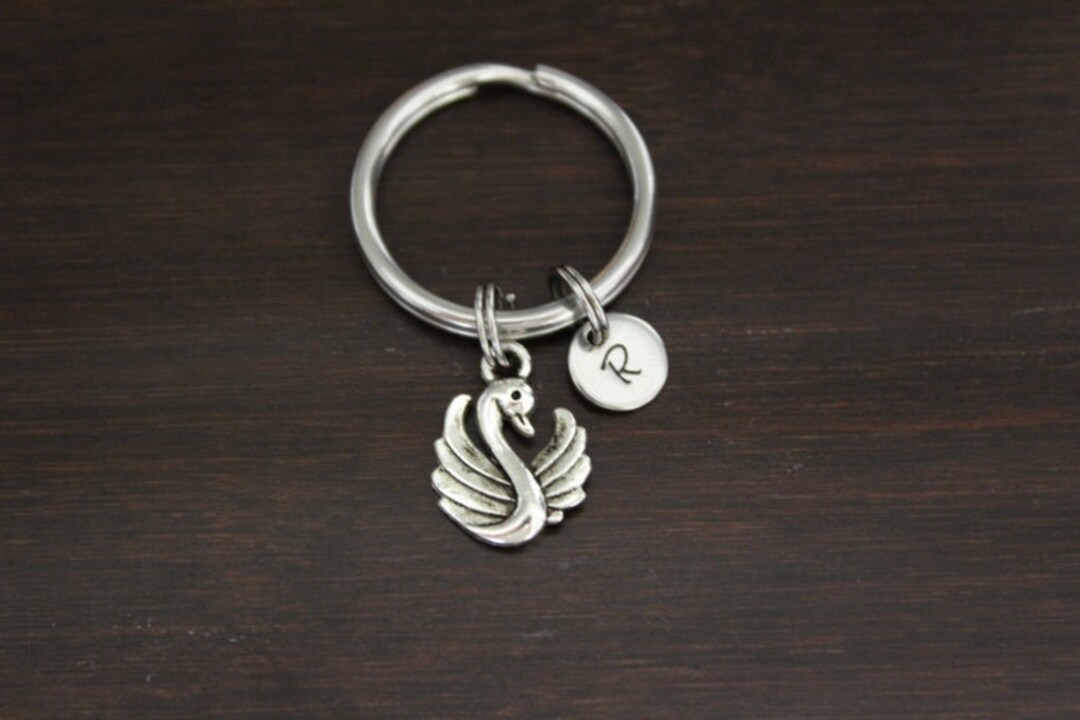 Swan Key Ring/ Keychain / Zipper Pull - Swan Gift - Swan Lover - Water ...