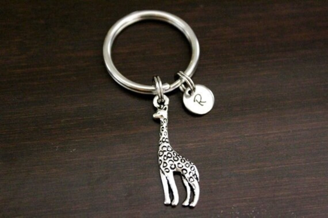 Giraffe Key Ring/ Keychain / Zipper Pull Giraffe Keychain - Etsy