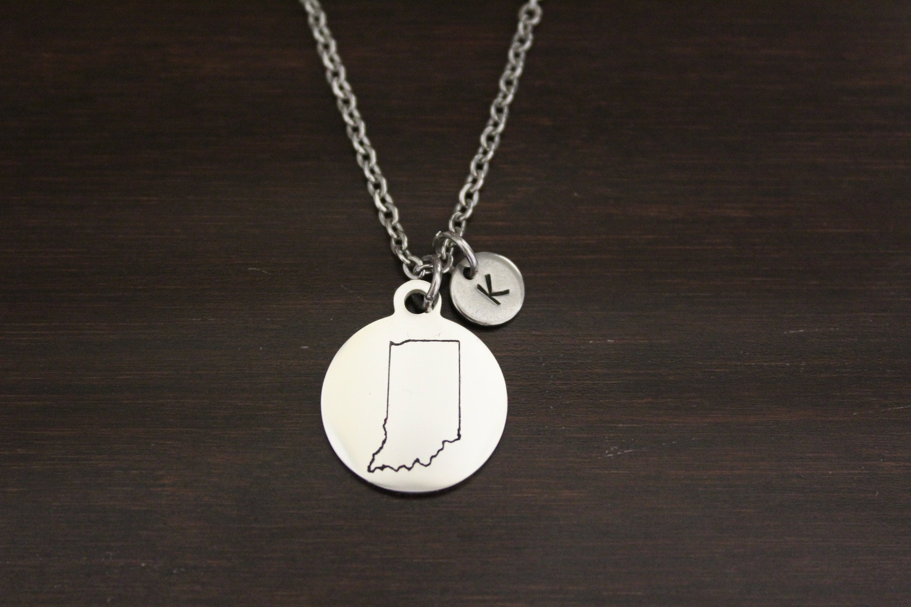 Indiana Necklace - IN Necklace - Indiana Jewelry - IN Jewelry - Indiana ...