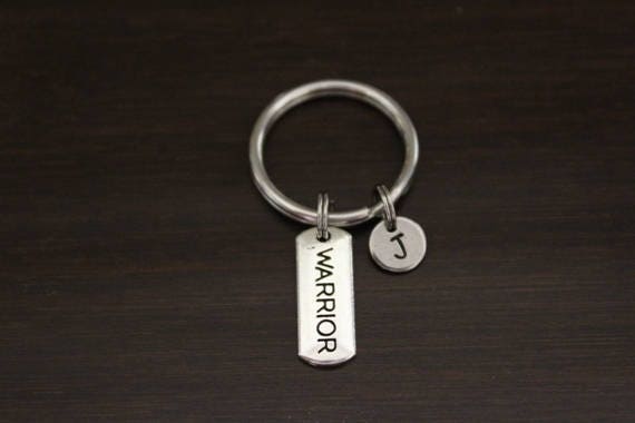 Warrior Key Ring/ Keychain / Zipper Pull Inspirational - Etsy