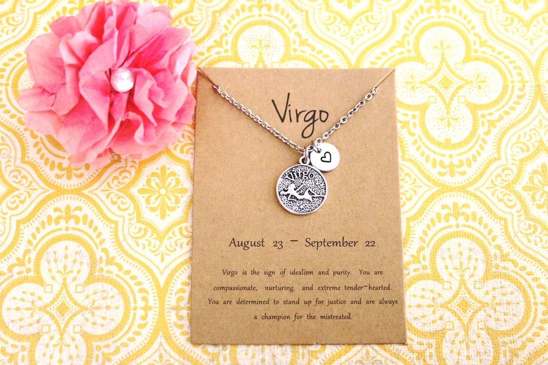 Virgo Necklace - Virgo Jewelry - Virgo Gift - Star Sign - Zodiac ...