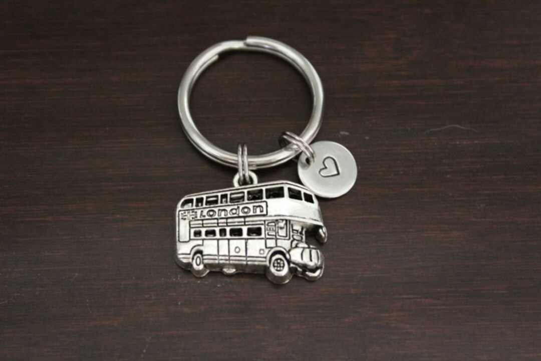London Double Decker Bus Key Ring/ Keychain / Zipper Pull - London Bus ...