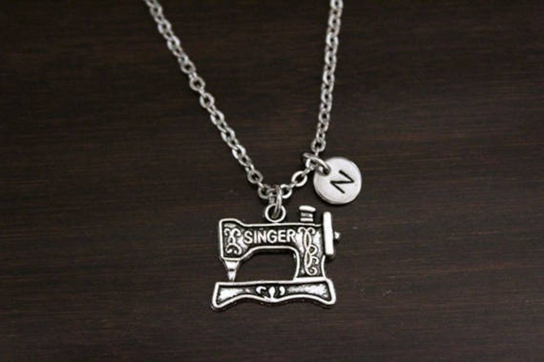 Sewing Machine Necklace - Sewing Machine Jewelry - Dressmaker Necklace ...