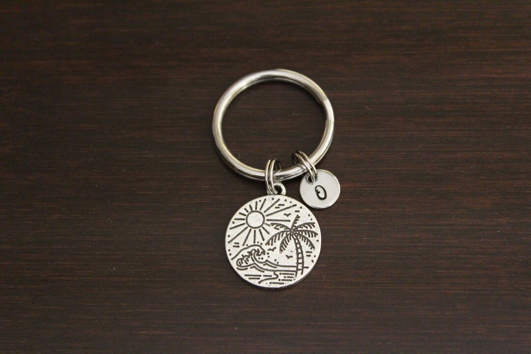 Waves Key Ring/keychain/zipper Pull - Beach Keychain - Waves Gift ...