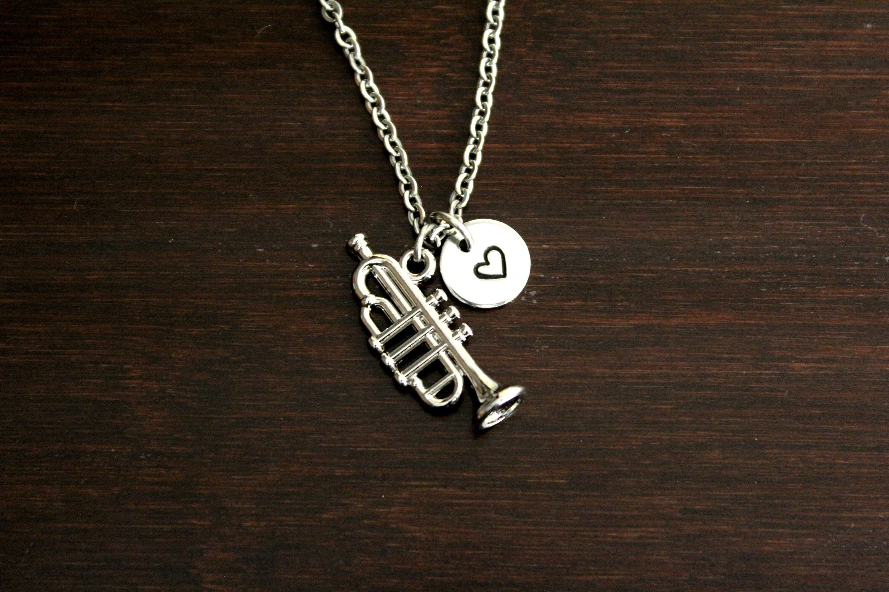 Trumpet Necklace - Trumpet Jewelry - Trumpet Gift - Music Teacher Gift ...