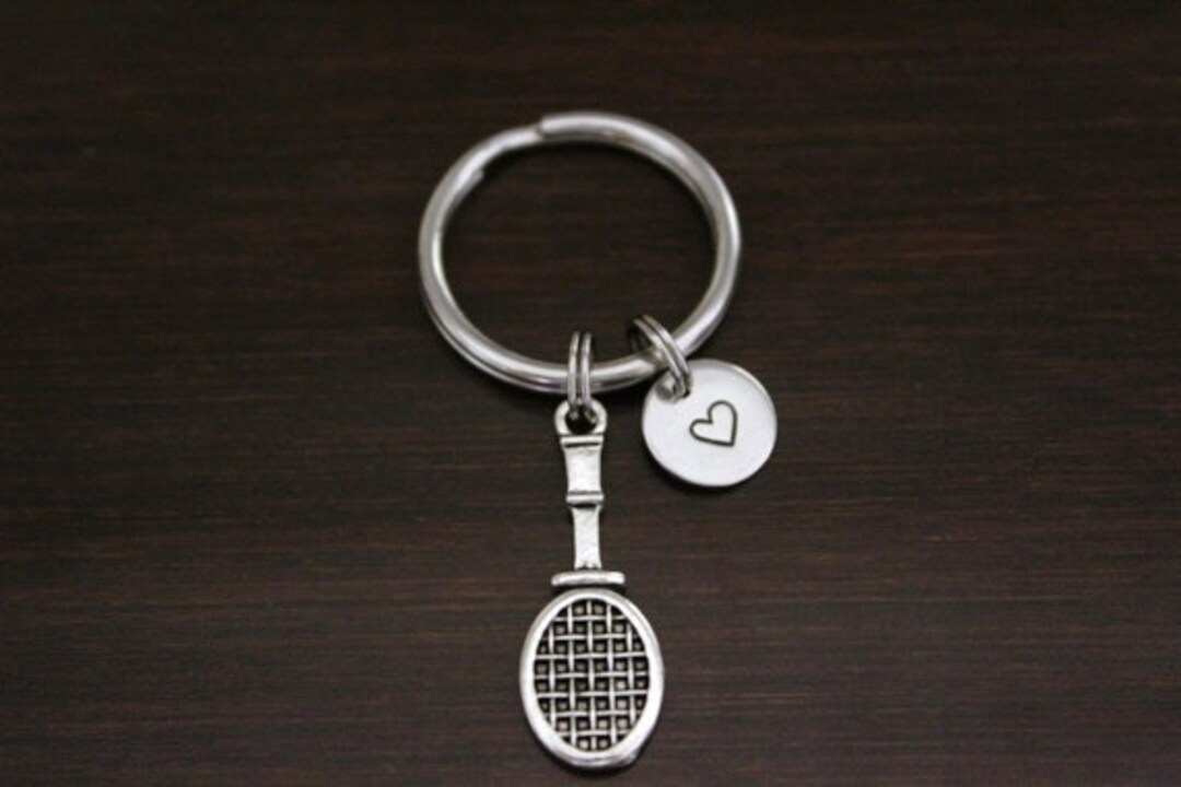 Tennis Racket Key Ring/ Keychain / Zipper Pull - Sports Gift - Tennis ...