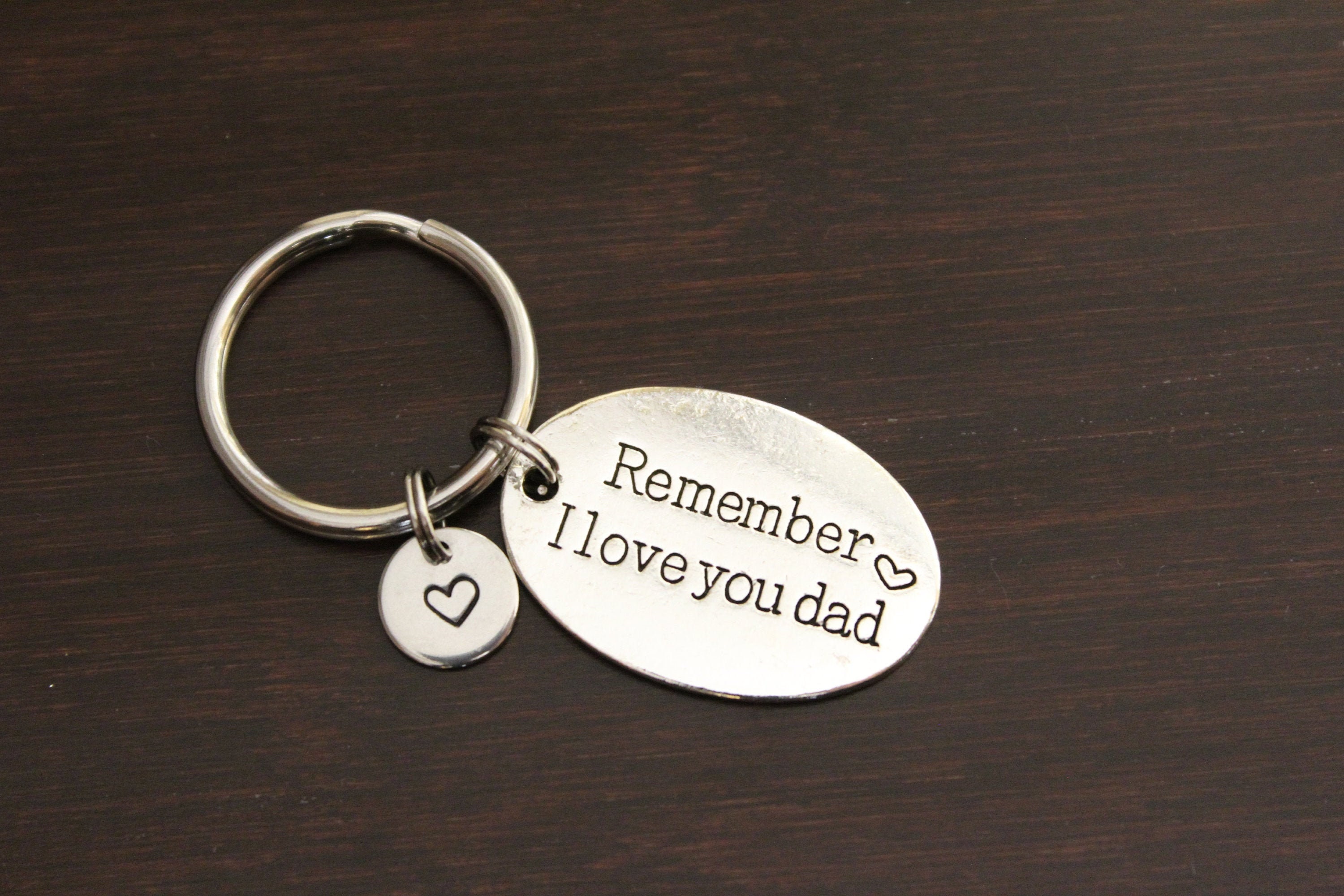 Remember I Love You Dad Key Ring/ Keychain / Zipper Pull | Etsy