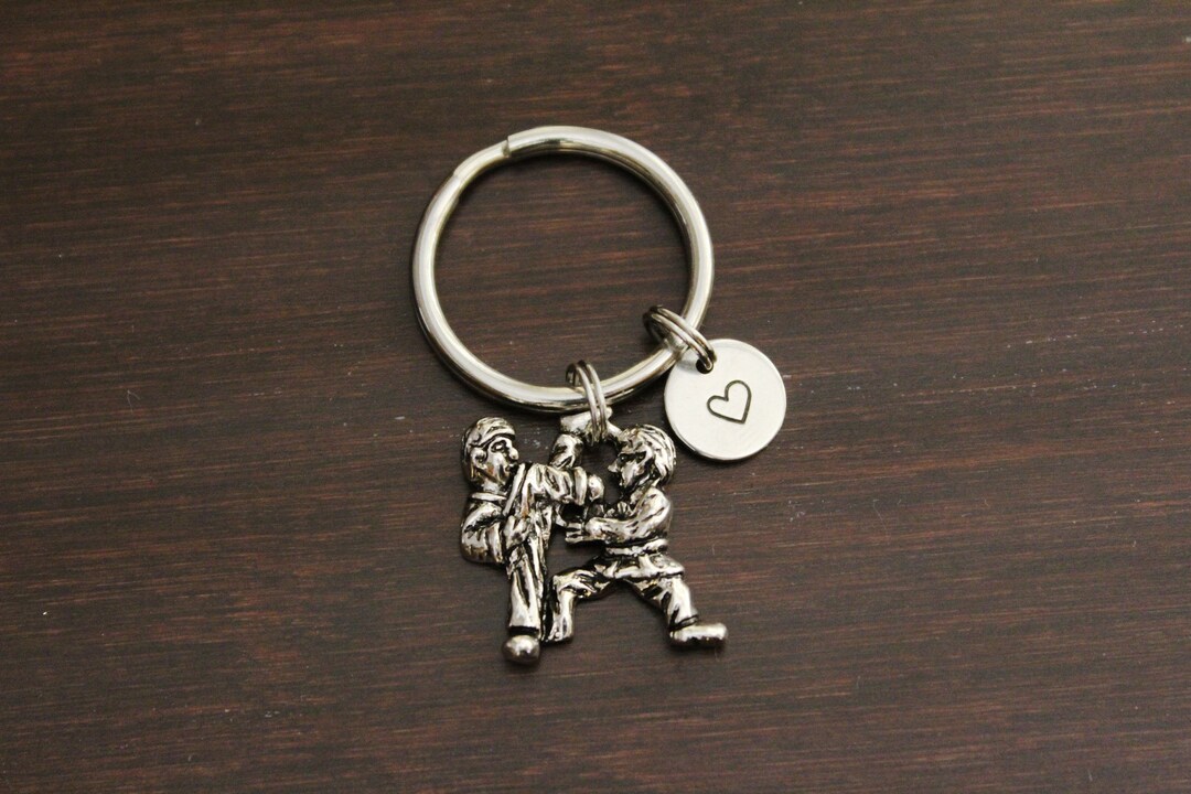 Karate Key Ring/ Keychain / Zipper Pull - Sports Gift - Karate Keychain ...