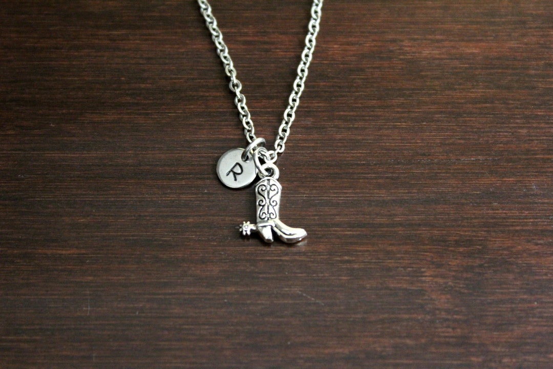 Boot Necklace - Cowboy Boot Necklace - Cowgirl - Country Living Gift ...