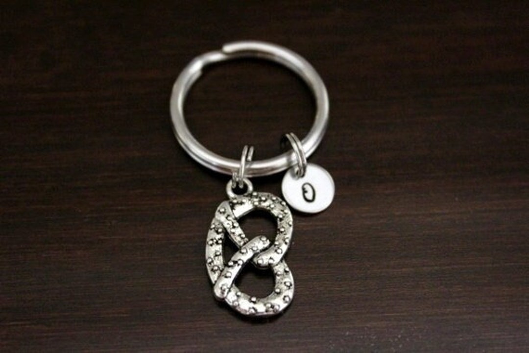 Pretzel Key Ring/ Keychain / Zipper Pull - Pretzel Gift - Pretzel ...