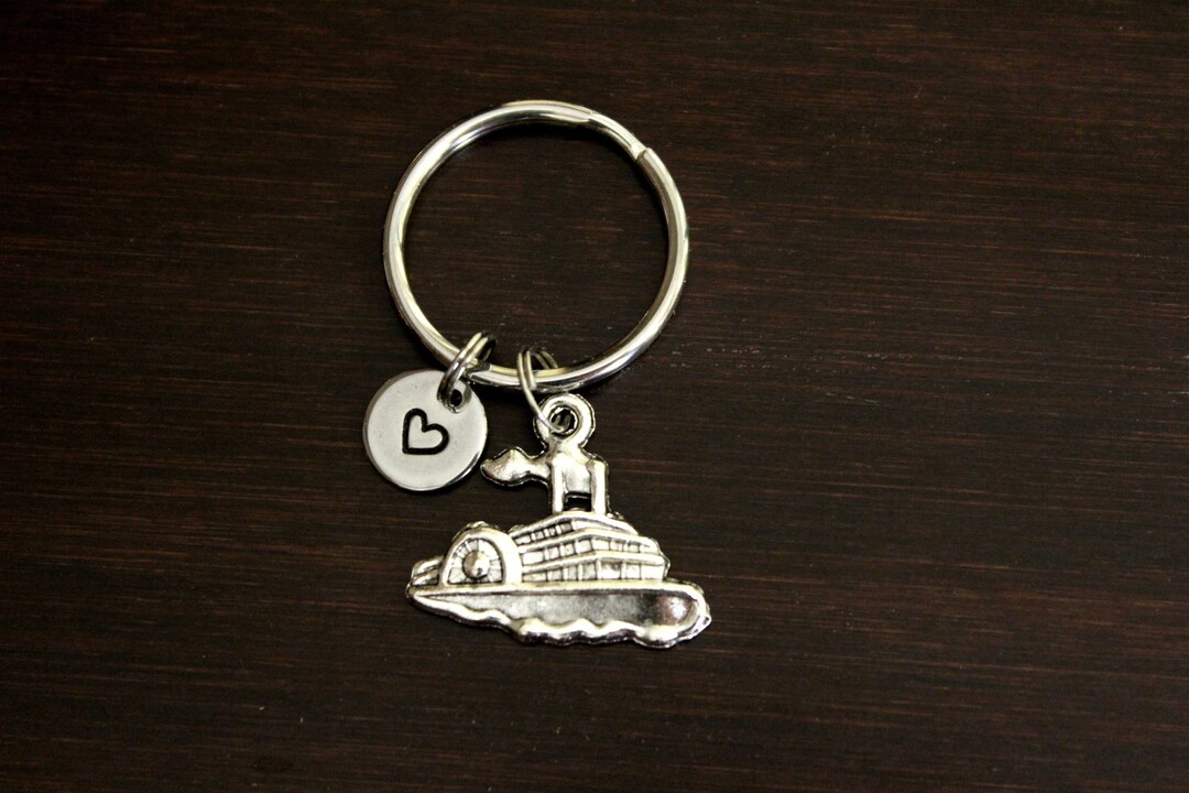 Steamboat Key Ring/ Keychain / Zipper Pull - Steamboat Lover - Captain ...