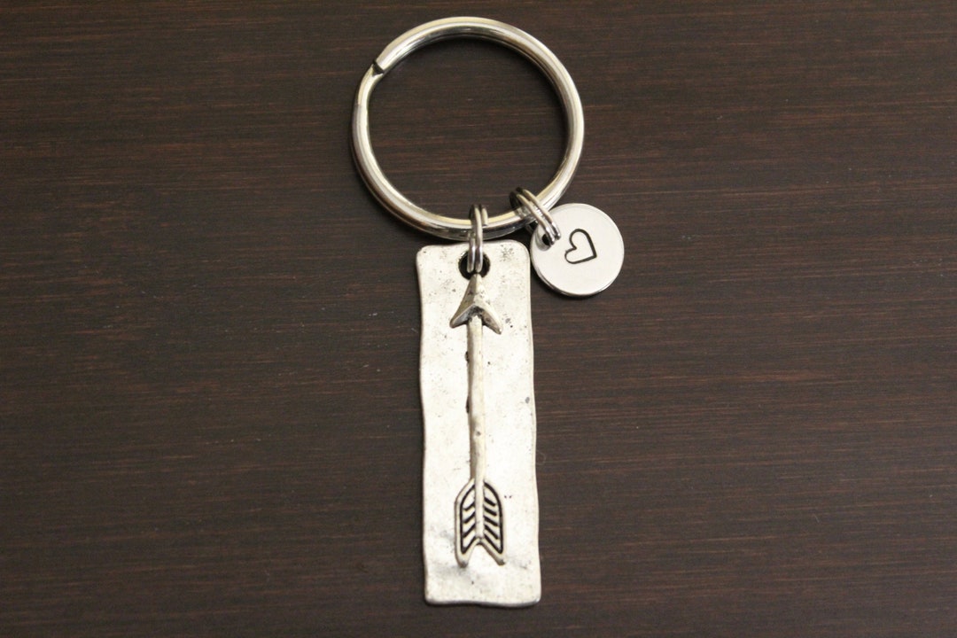Follow Your Arrow Key Ring/ Keychain / Zipper Pull - Arrowhead Keychain ...