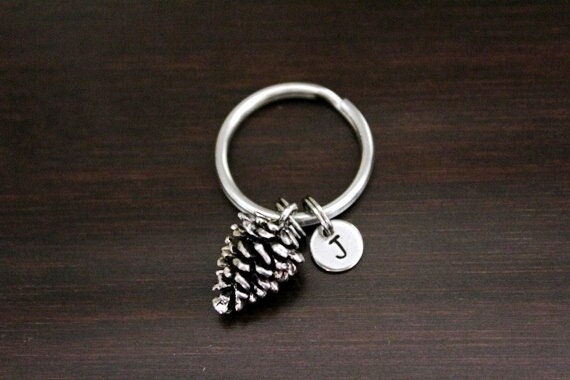 Pinecone Tree Key Ring/ Keychain / Zipper Pull Pine Cone - Etsy