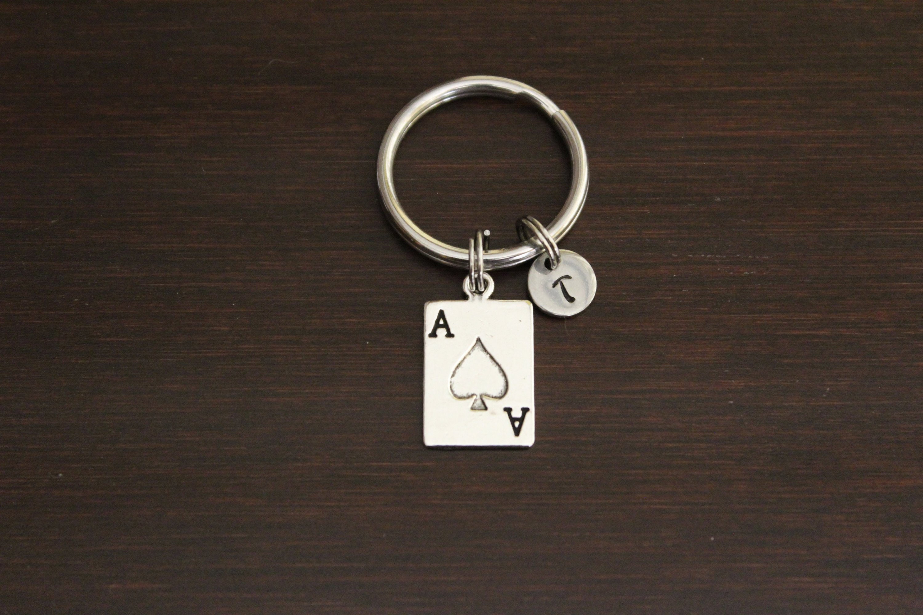 Ace Card Keychain Card Game Lover Gift Game Lover Ace - Etsy