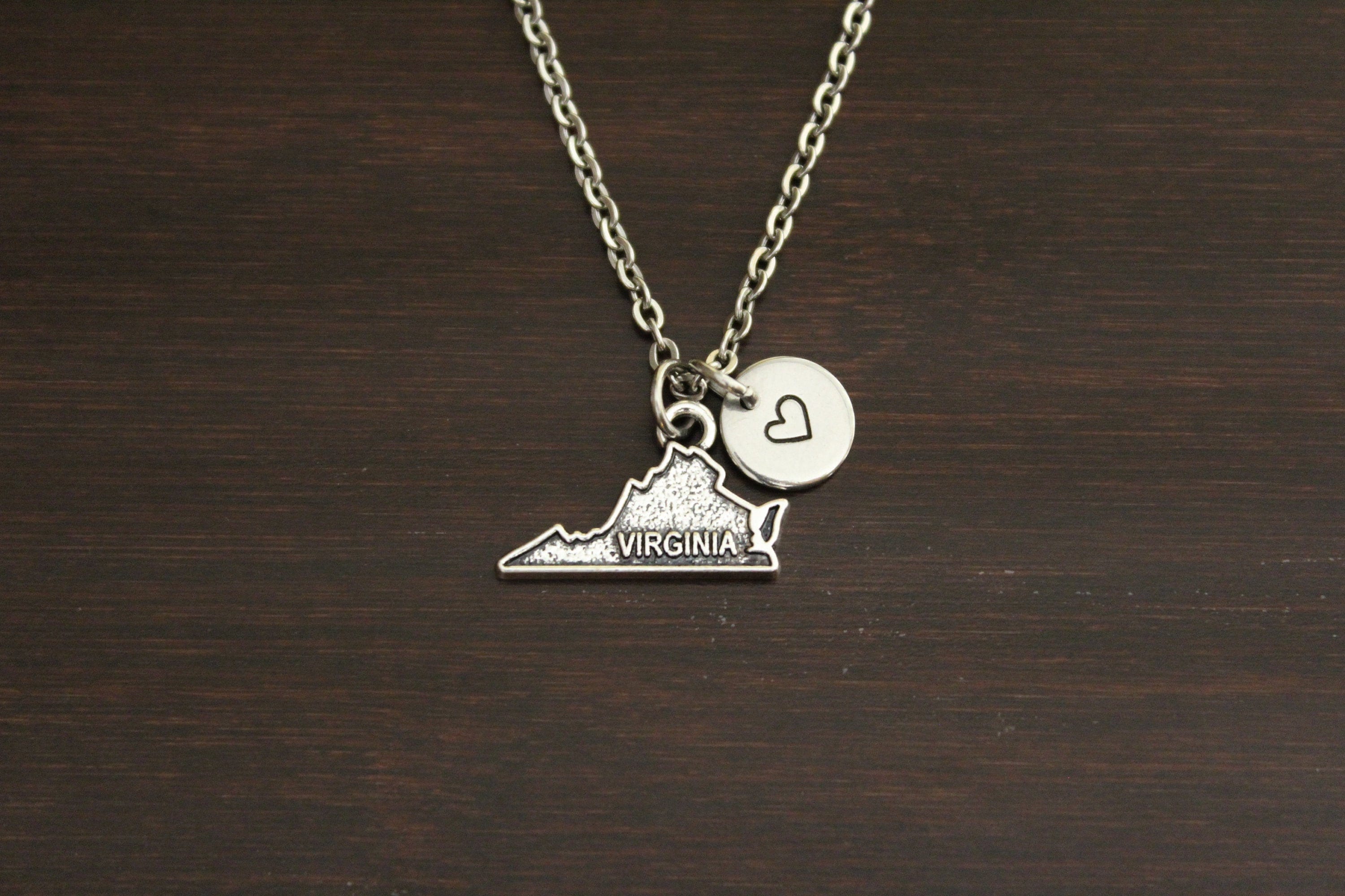 Virginia Necklace VA Necklace Virginia Jewelry VA - Etsy UK