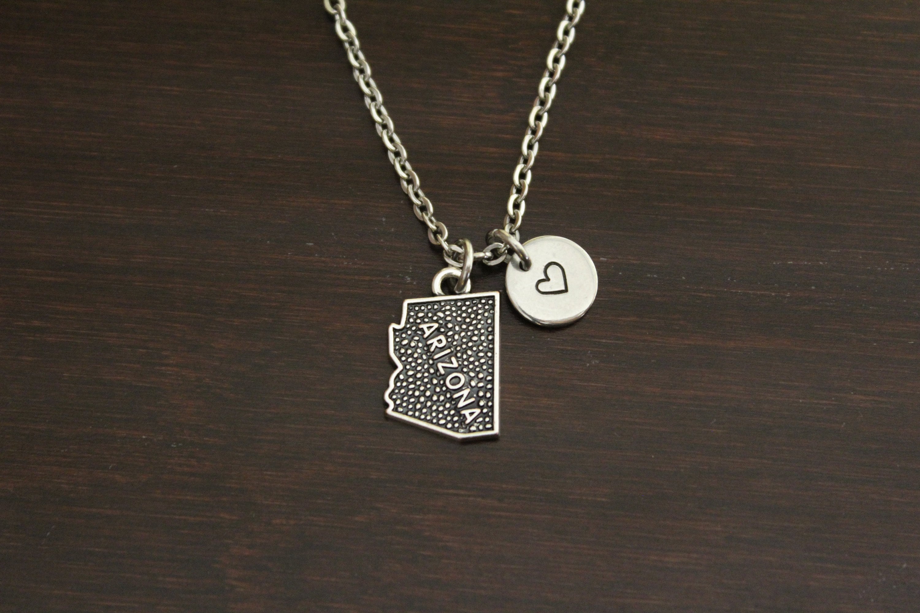Arizona Necklace - AZ Necklace - Arizona Jewelry - AZ Jewelry - Arizona ...