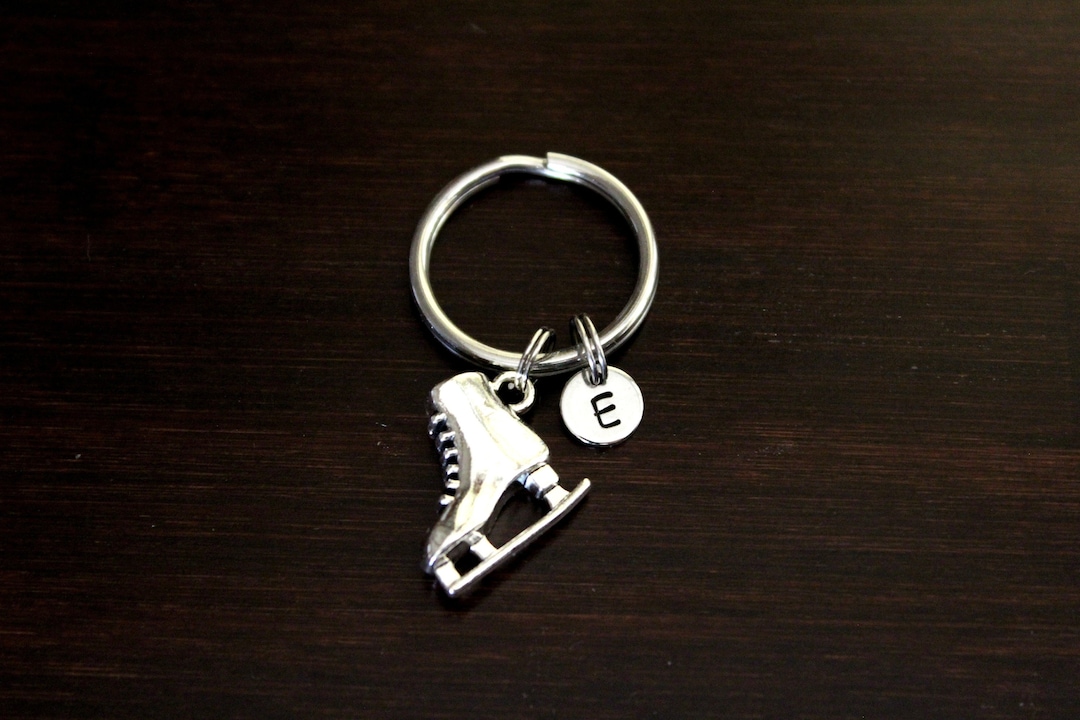 Ice Skate Key Ring/ Keychain / Zipper Pull - Hockey Gift - Sports Gift ...
