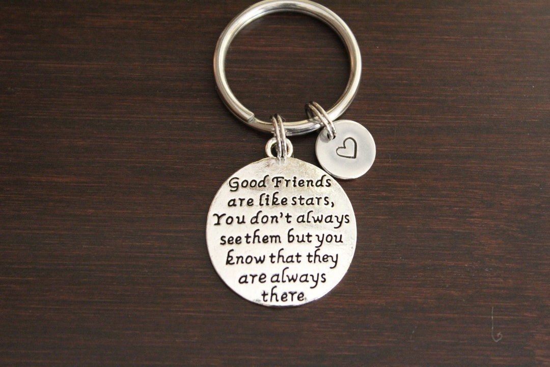 Good Friends Key Ring/ Keychain / Zipper Pull - Good Friends Like Stars ...