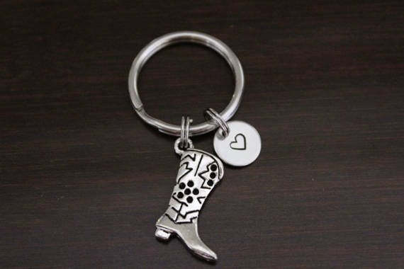 Cowboy Boot Key Ring/ Keychain / Zipper Pull Boot Keychain | Etsy