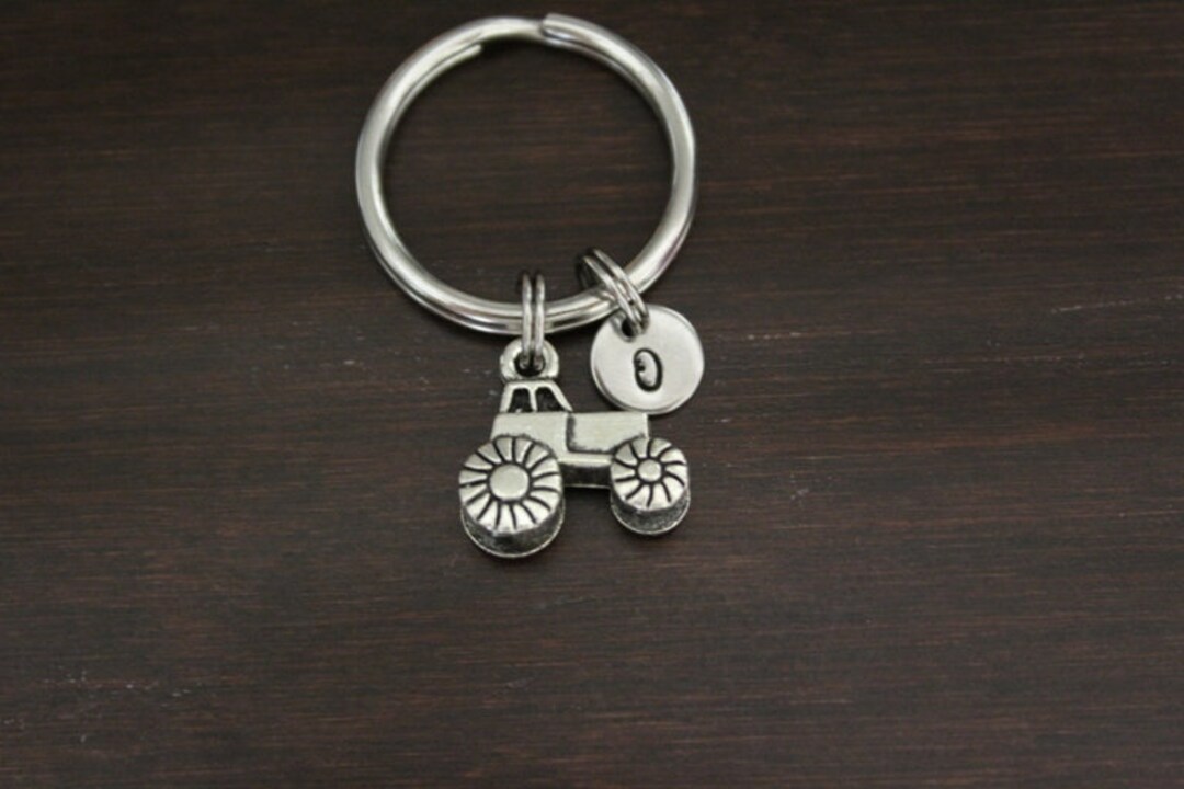 Tractor Key Ring/ Keychain / Zipper Pull - Farmer Keychain - Farm ...