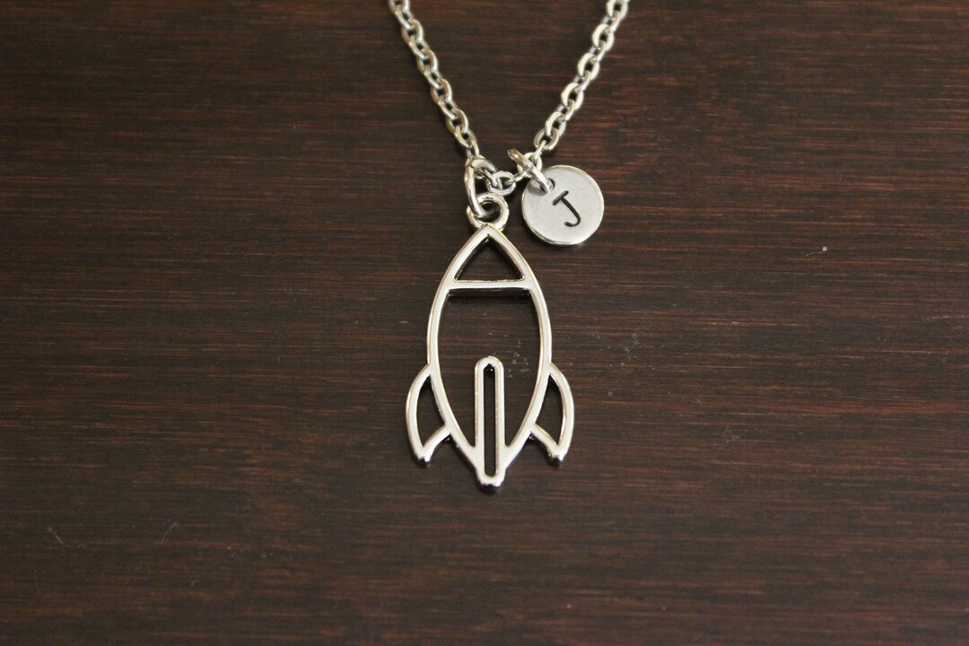 Rocket Necklace - Rocket Jewelry - Outer Space Jewelry - Outer Space ...
